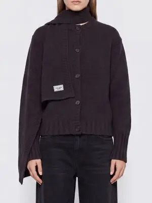 Attico Cardigan With Integrated Scarf