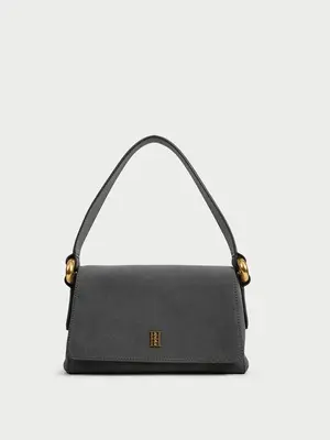 BY MALENE BIRGER Lellie Suede Bag Brushed Grey