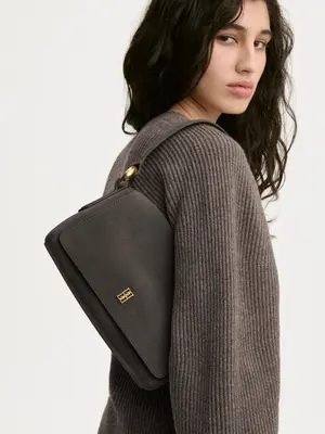 BY MALENE BIRGER Lellie Suede Bag - Brushed Grey