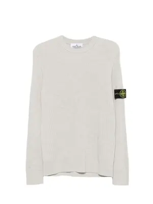 Stone Island Wool Sweater - Beige