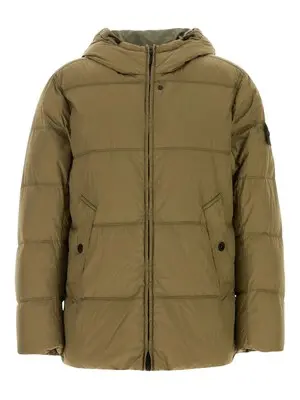 Stone Island Logo Nylon Blouson Jacket - Green