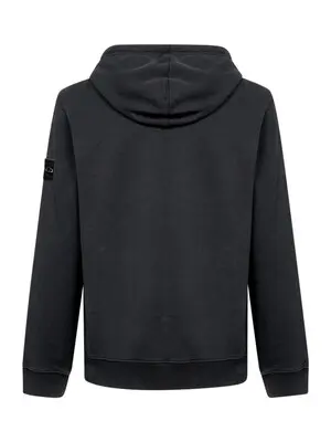 Stone Island Cotton Hoodie With Logo Patch
