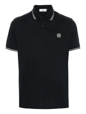 Stone Island Cotton Polo Shirt - Blue