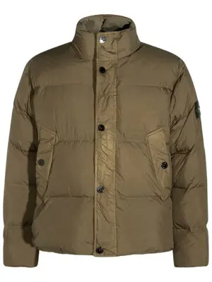 Stone Island Hooded Down Bomber Jacket