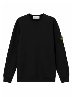 Stone Island Logo Hoodie - Black
