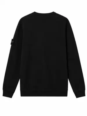 Stone Island Logo Hoodie - Black