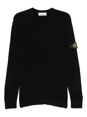 Stone Island Wool Sweater - Black