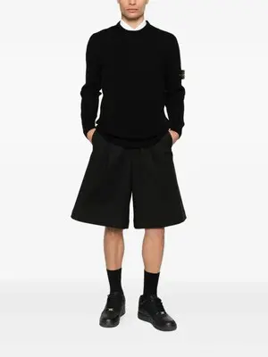 Stone Island Wool Sweater - Black