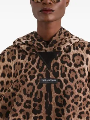 Dolce & Gabbana Leo Print Cotton Hoodie