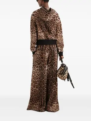 Dolce & Gabbana Leo Print Cotton Hoodie