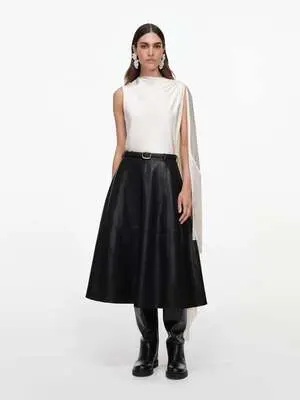 SELF-PORTRAIT Asymmetric Mini Fringe Top