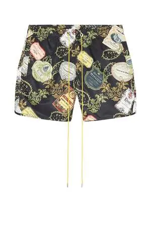 Rhude Bandana Print Swim Shorts - Blackmulti