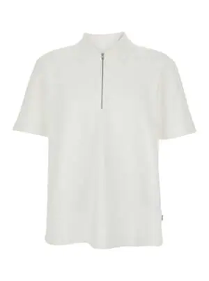 JIL SANDER Half-zip Polo Shirt - White