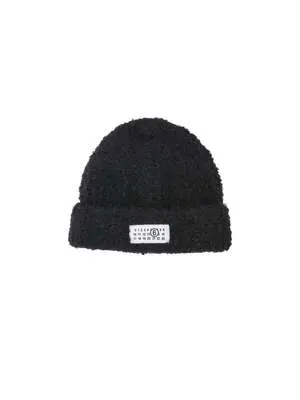 MAISON MARGIELA Bouclé Knit Beanie - Black