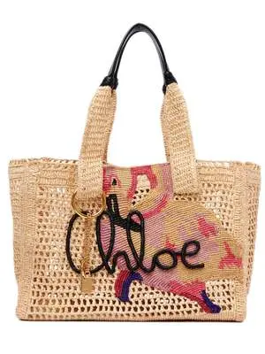 Chloé Raffia Tote Bag