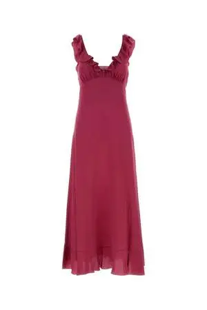 Chloé Chiffon-back Crepe Mini Dress - Pink