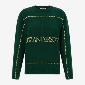 JW Anderson Logo Wool Jumper - Pine