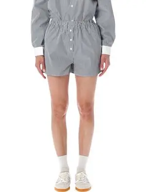 Sporty & Rich Button Detailed Shorts For Women