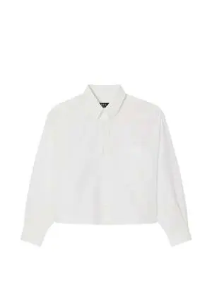 A.p.c. Sophia Logo Button-down Shirt - Blanc
