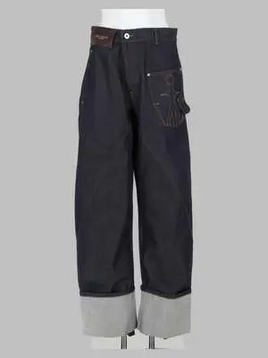 JW Anderson Wide-leg Jeans With Patch Pocket - Azure