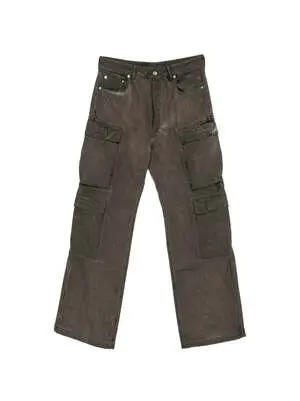 Rick Owens Low-rise Loose-fit Cargo Jeans - Grigio