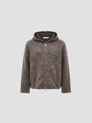 Our Legacy Full Zip Hooded Sweater - Mole Grey
