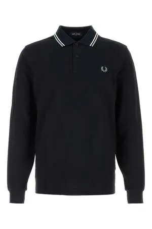 Fred Perry Cotton Piqué Polo Shirt - Blue