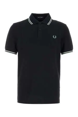 Fred Perry Cotton Piqué Polo Shirt - Blue