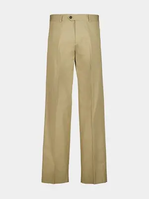 Fendi Cotton Trench Trousers - Corda