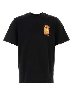 Casablanca Organic Cotton Knit T-shirt - Black