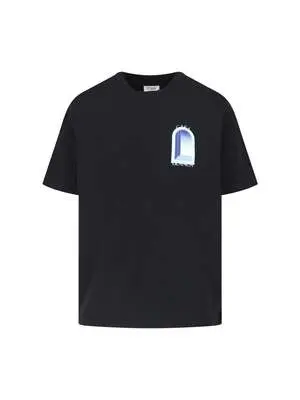 Casablanca Organic Cotton Jersey T-shirt - Black