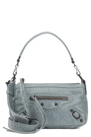 Balenciaga Le City Moto Mini Leather Handbag