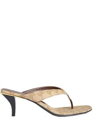 GUCCI Gucci Tonal Lining And Insole Almond-Toe Mid-Heel Sandals