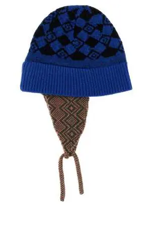 Dries Van Noten Embroidered Wool Marvin Beanie Hat For - Printed
