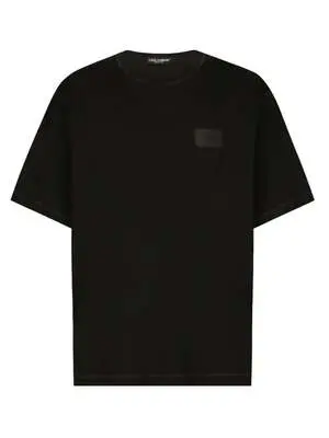 Dolce & Gabbana 100% Cotton Polo Shirt - Black