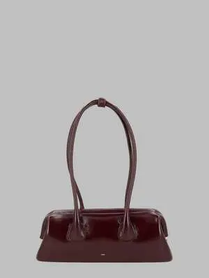 OSOI Glossy Leather Shoulder Bag - Brown