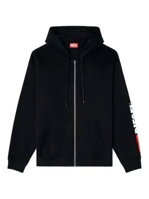DIESEL® Zip-up Hooded Sweatshirt - Deep/black
