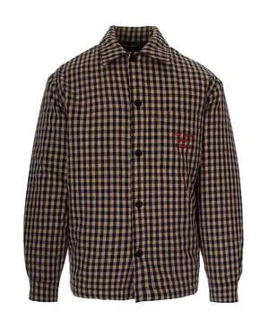 Drole De Monsieur Check Button-up Overshirt