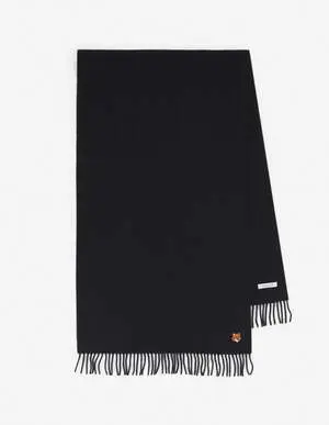 Maison Kitsuné Fox Hete Staned Scarf - Black