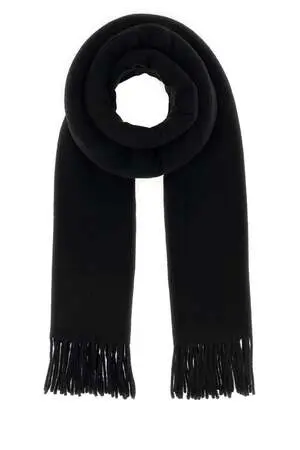 Maison Kitsuné Fox Hete Staned Scarf - Black