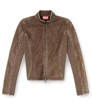 DIESEL® Zip-up Jacket With Polyurethane Outer