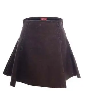DIESEL® Flared Mini Skirt - Chocolate