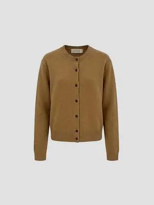 RÓHE Classic Cardigan - Camel