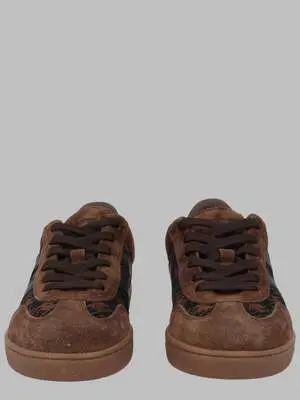 Hogan Suede And Calfskin Low-top Sneakers - Multicolour