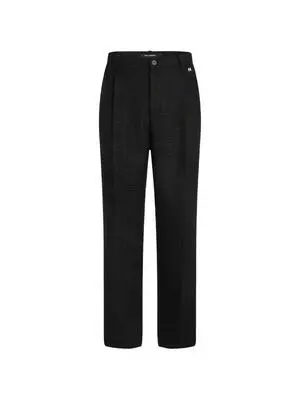 Karl Lagerfeld Bouclé Tailored Pants - Black