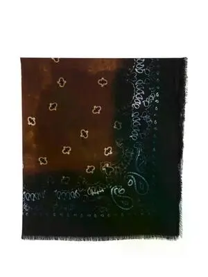 Destin Paisley-print Scarf - Brown