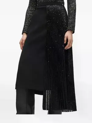 Karl Lagerfeld Asymmetric Sequin Skirt