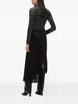 Karl Lagerfeld Asymmetric Sequin Skirt