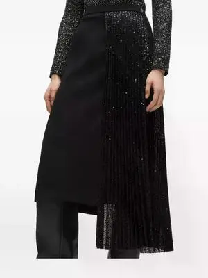 Karl Lagerfeld Asymmetric Sequin Skirt