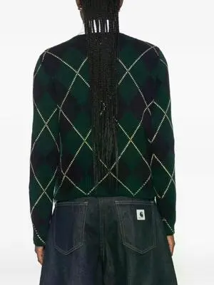BEYOU Argyle-knit Sweater